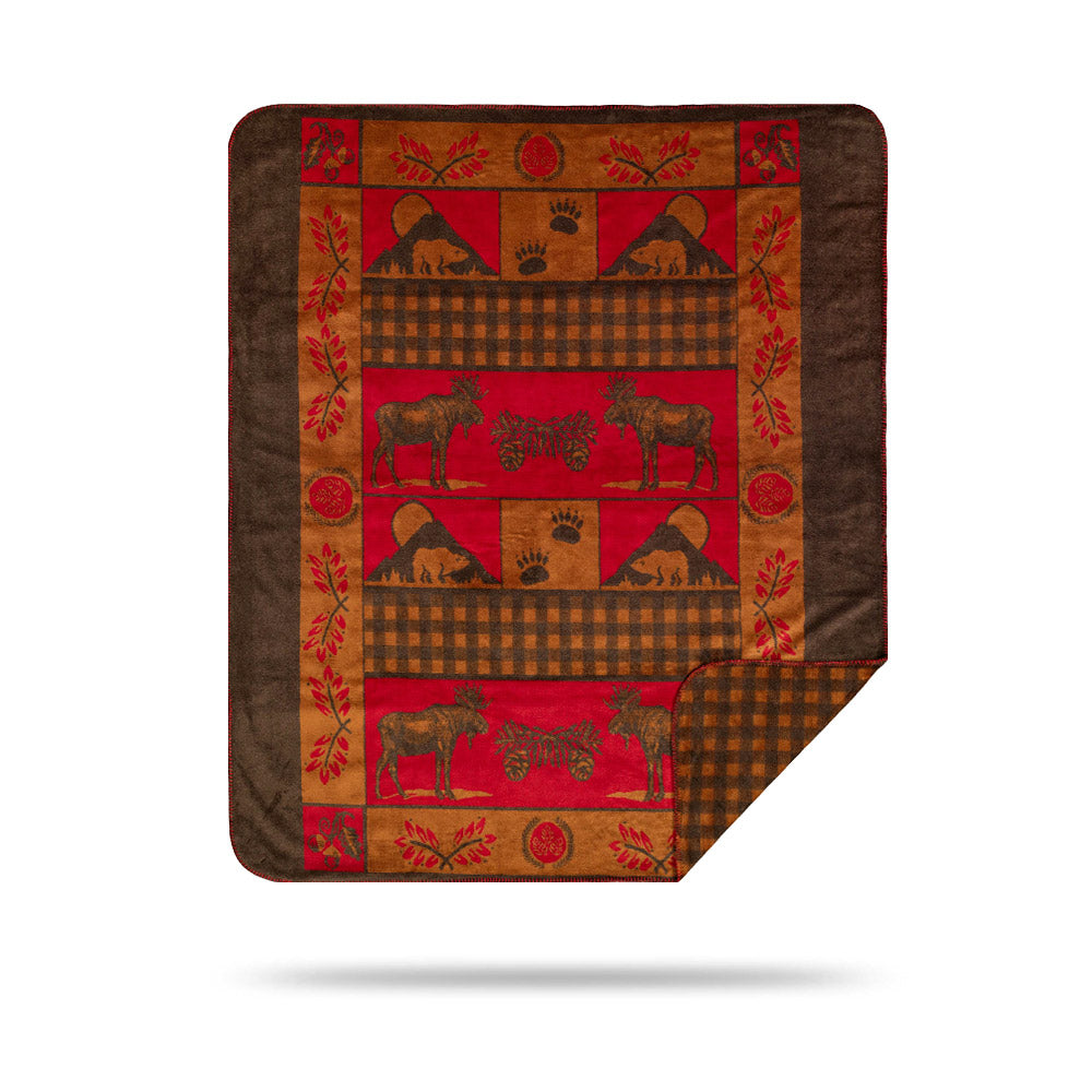 Moose-Bear Throw Blanket | Denali Home Collection